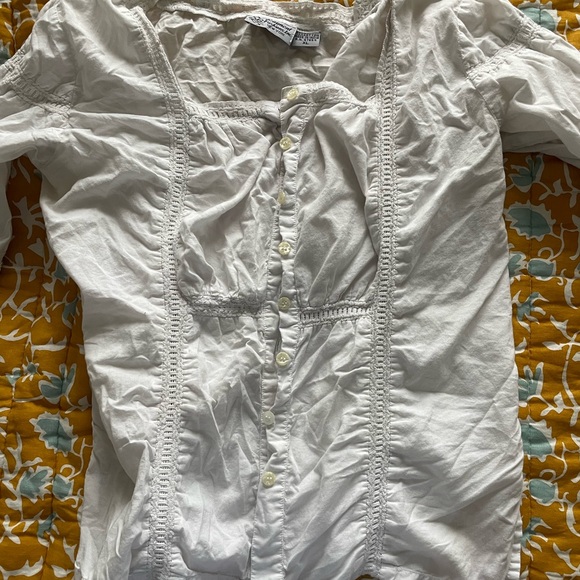 raiment fashion inc | Tops | Vintage White Buttonup Blouse | Poshmark